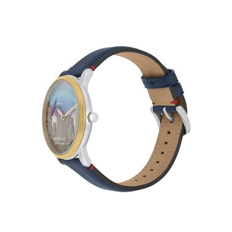 Đồng Hồ Nam Fossil Superman Dây Da 42 Mm Mặt Nhiều Màu Le1208set