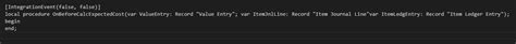 Event Request Codeunit 22 Item Jnl Post Line Onbeforecalcexpectedcost · Issue 10334