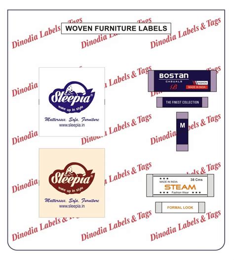 Woven Furniture Label At ₹ 1 Piece Srirampuram Bengaluru Id 2853632704830