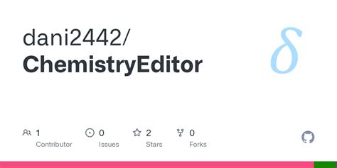 GitHub Dani2442 ChemistryEditor