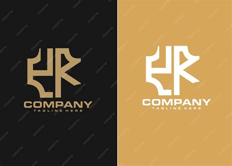 Premium Vector Modern Monogram Initial Letter Yr Logo Design Template