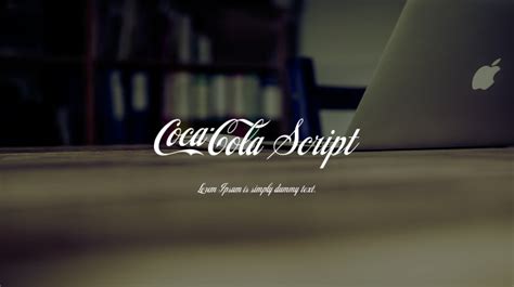 Coca Cola Script Font Download Free For Desktop And Webfont