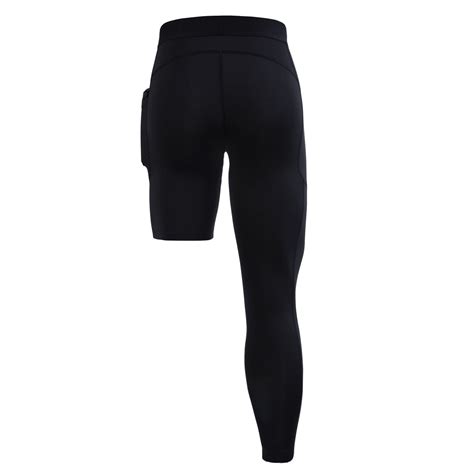Single Leg 3 4 Compression Tights Unisex Sports Compression Pants One