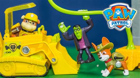 Unboxing The Paw Patrol Rubble And Rocky Jungle Rescue Vehicles Youtube