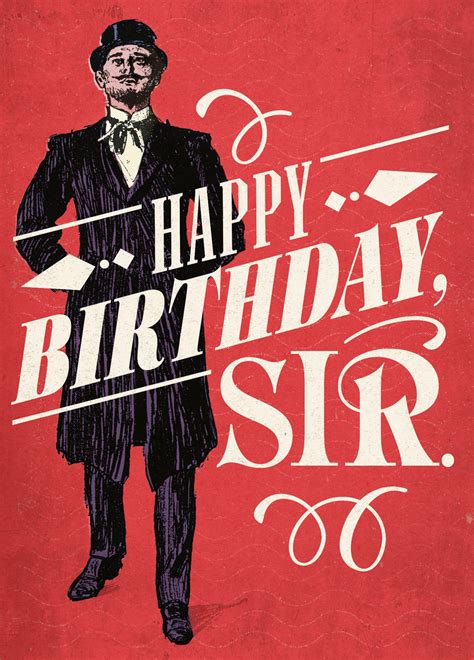 Personalised Funny Retro Happy Birthday Sir Card Hallmark