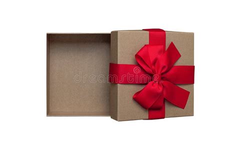 Abrir Una Caja De Regalo Sobre Un Fondo Blanco Imagen De Archivo Imagen De Partido