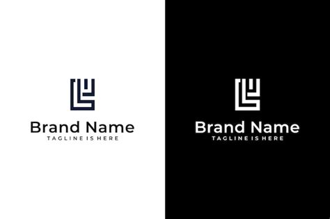 현대 추상 라인 터 로고 프리미엄 벡터