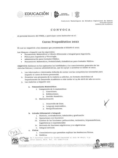 C O N V O C A T O R I A P R O P E 2022 Pdf