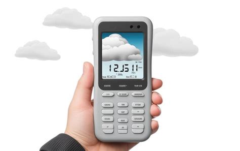 Premium Ai Image Weather Forecasting Tool On White Background