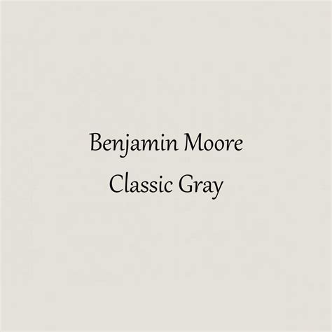 Benjamin Moore Classic Gray
