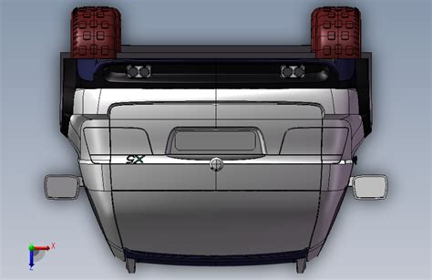 简易宝马x5汽车3d模型图纸 Solidworks设计 Solidworks 2014 模型图纸下载 懒石网