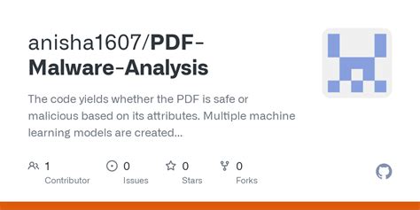 GitHub Anisha PDF Malware Analysis The Code Yields Whether The PDF Is Safe Or Malicious