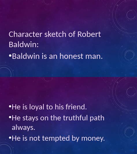 Baldwin Character Pdf
