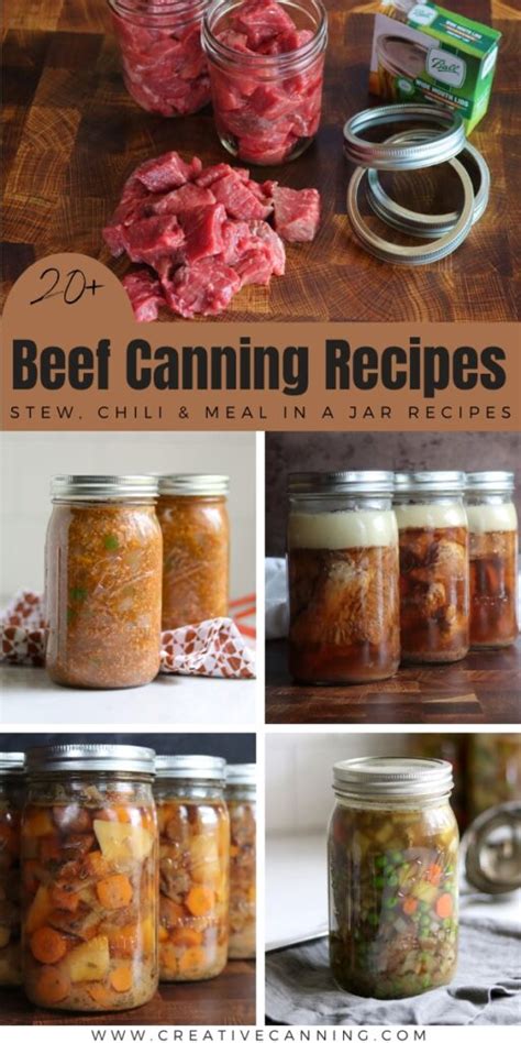 30 Beef Canning Recipes Stew Chili And Meal In A Jar Recipes