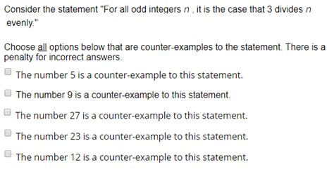 Solved Consider The Statement For All Odd Integers N It Is