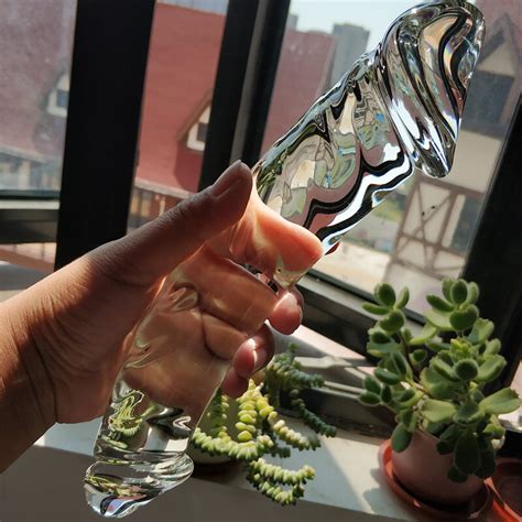 Runyu Realistic Huge Double Glass Dildo