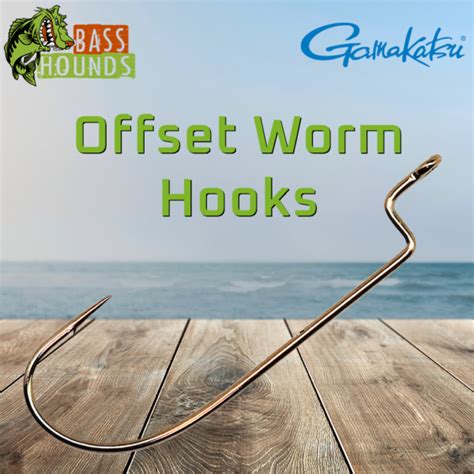 Gamakatsu Offset Worm Hook Bass Hounds