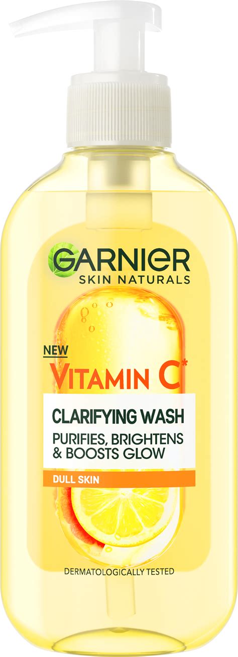 Очищувальний гель для вмивання Garnier Skin Naturals з вітаміном С для тьмяної шкіри обличчя з