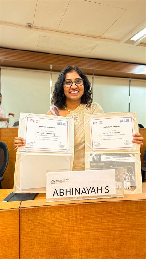 Abhinayah Sundaramoorthy On Linkedin 10kwomen Gsk10kwomen Nsrcel Iimb Businessgrowthplan