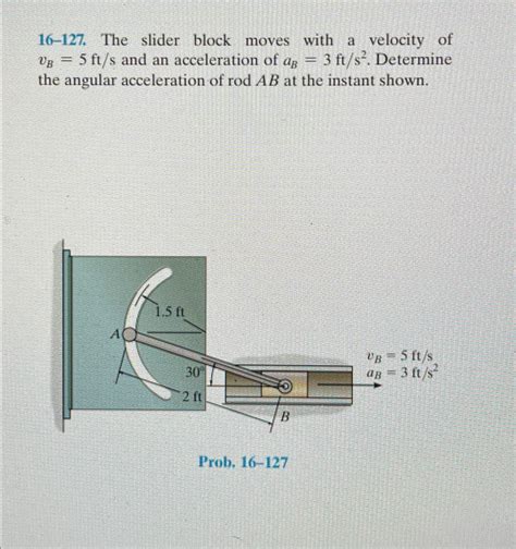 Solved The Slider Block Moves With A Velocity Of Chegg