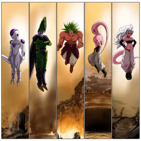 Frieza Evolution Majin Buu And Frieza All Forms Of Buu Dragon Ball