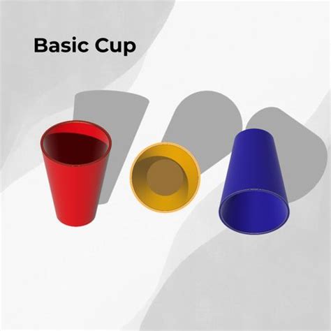 🔪 Basic Cup・free Stl File For 3d Printing・cults