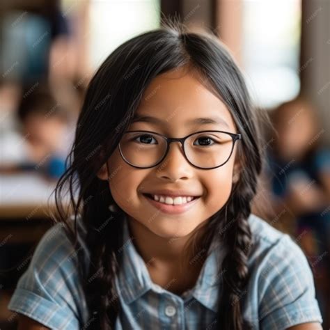 Premium Ai Image Asian Girls Education Happy Beautiful Asian Girl Is