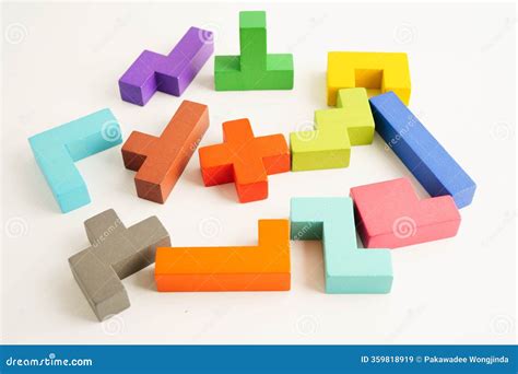 Logical Thinking And Problem Solving Problem Solution Creative Business Wooden Puzzle Geometric