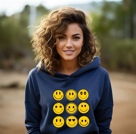 Sweater Smileys Good Vibes Sweatshirt Good Mood Shirt Smiley Hoodie