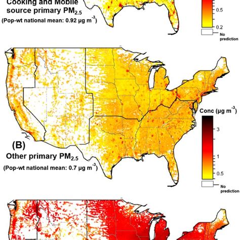 Census Block Level Concentration Estimates Of Source Specific Pm25