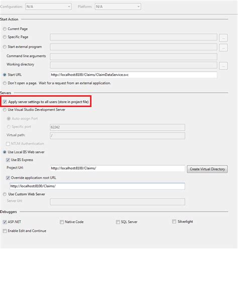 Vs 2012는 사용자 지정 바인딩 호스트와 함께 Iis를 사용하는 프로젝트를로드 할 수 없습니다 Iis