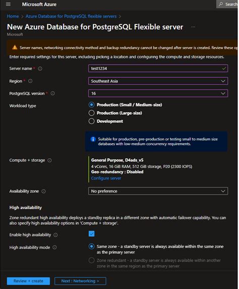 Postgres Ha Zone Redundant Availability Southeast Asia Microsoft Qanda