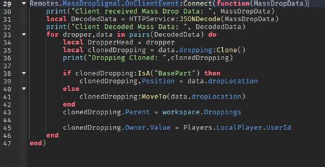 Fireclient Remotes Only Passing One Element Of Tabledictionary