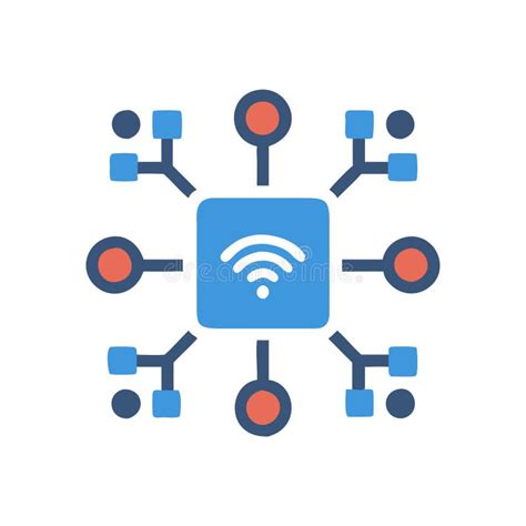 Modern Iot Hub Icon Design For Networks Stock Vector Illustration Of Application User 351631510