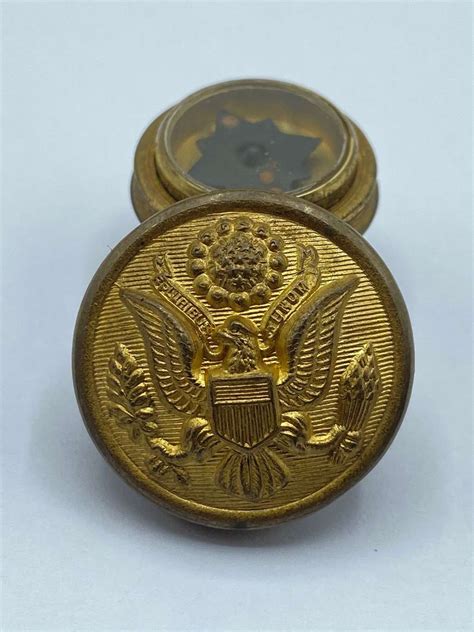 Ww2 United States Air Force Usaf Escape And Evade Soe Compass Button