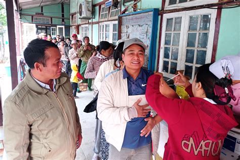 ဂန့်ဂေါမြို့တွင် နိုင်ငံ့ဝန်ထမ်းများနှင့် မိသားစုဝင်များအား ကိုဗစ် ၁၉ ရောဂါကာကွယ်ဆေး Pfizer ထပ