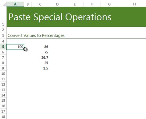 Excel Paste Special Operations My Online Training Hub
