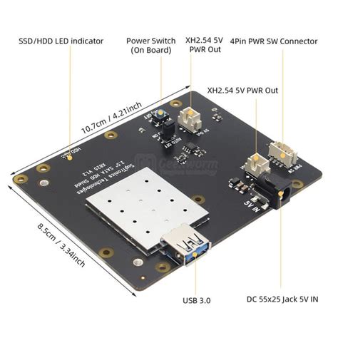 The New V30 Version Of Raspberry Pi X850 Msata Ssd Extension Board Ha