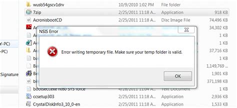 Can Create Temp Folder Archive On Any Exe Windows 7 Forums