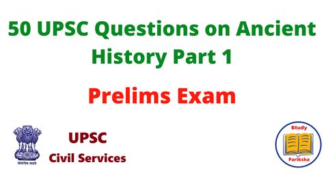 25 Best UPSC Questions On Ancient History Study Pariksha