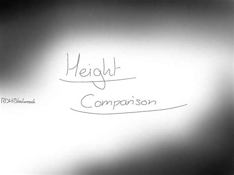 Height Comparison Cover By Rdhblackreach On Deviantart