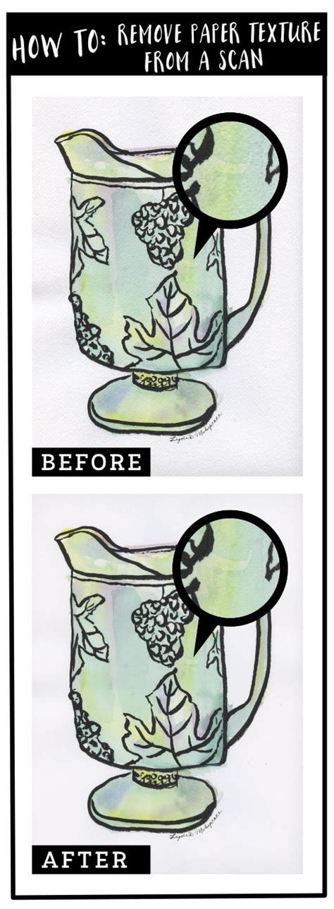 How To Remove Paper Texture From A Scan — Artist Lydia Makepeace