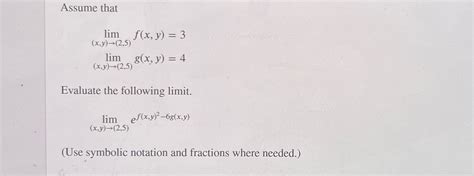 Solved Assume