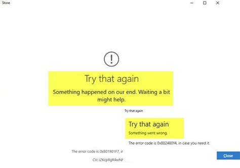 Something Happened On Our End Microsoft Store Error Message Fixed