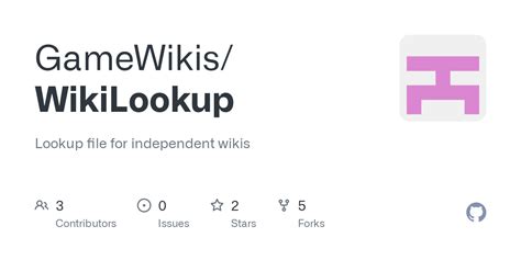 Github Gamewikiswikilookup Lookup File For Independent Wikis
