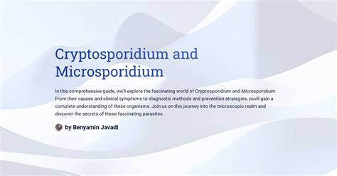 Cryptosporidium And Microsporidium