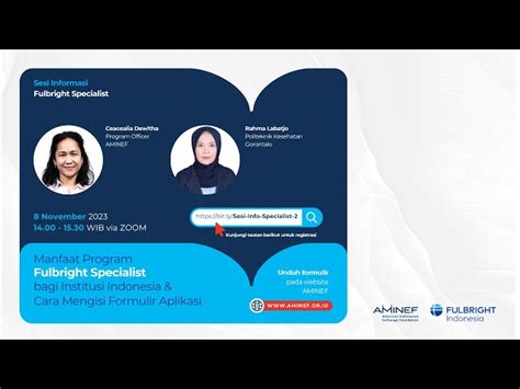 Fulbright Specialist Manfaat Program Bagi Institusi Di Indonesia