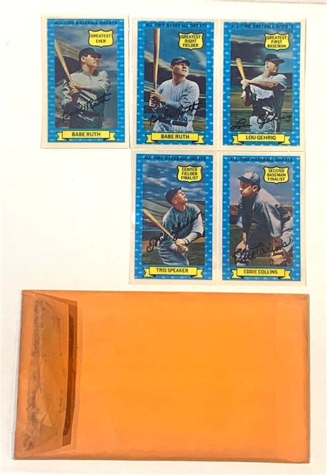 1970 Rold Gold Pretzels All Time Baseball Greats 3 D Complete Set 15