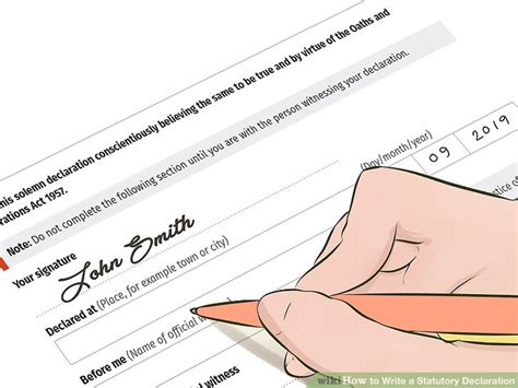 Simple Ways To Write A Statutory Declaration 14 Steps