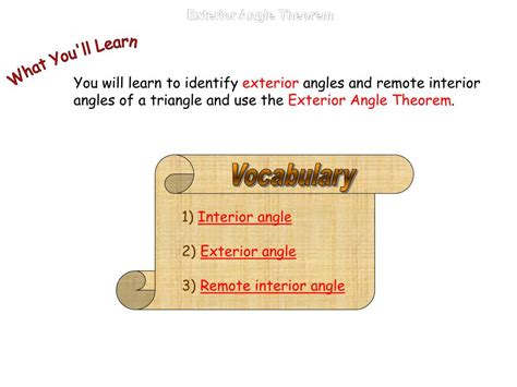 PPT Exterior Angle Theorem PowerPoint Presentation Free Download ID